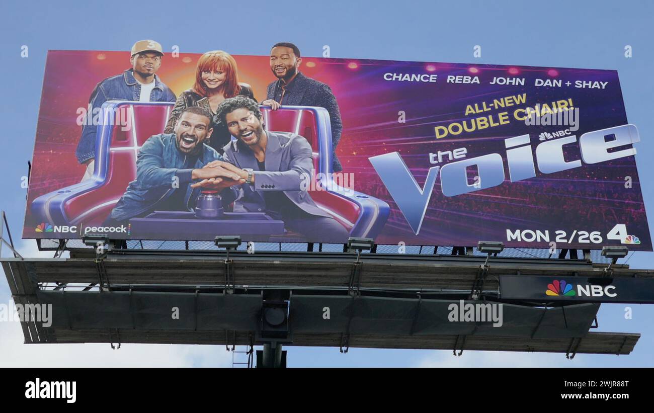 Los Angeles, California, USA 14th February 2024 The Voice New Season ...