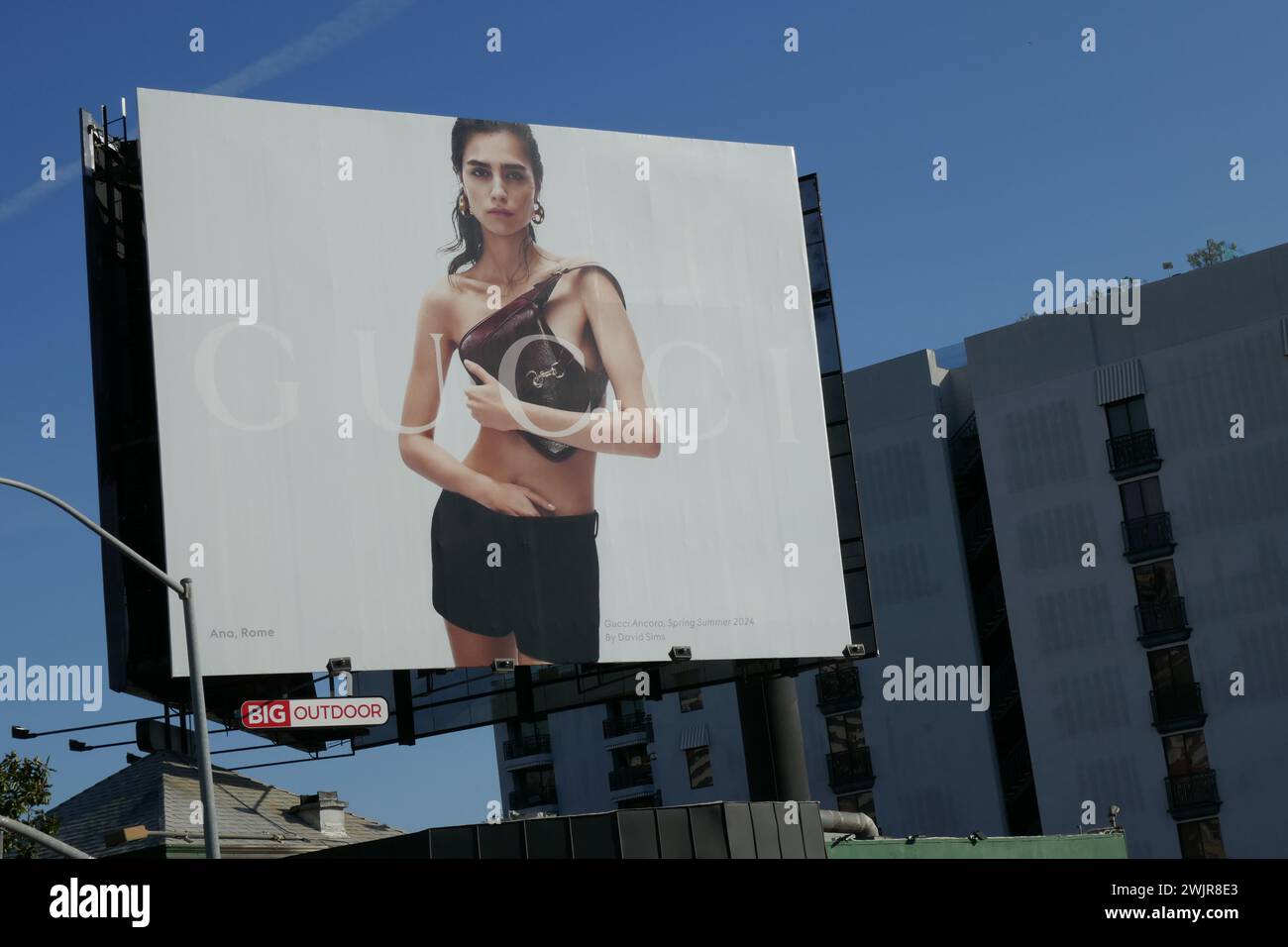 Los Angeles, California, USA 14th February 2024 Gucci Billboard on ...
