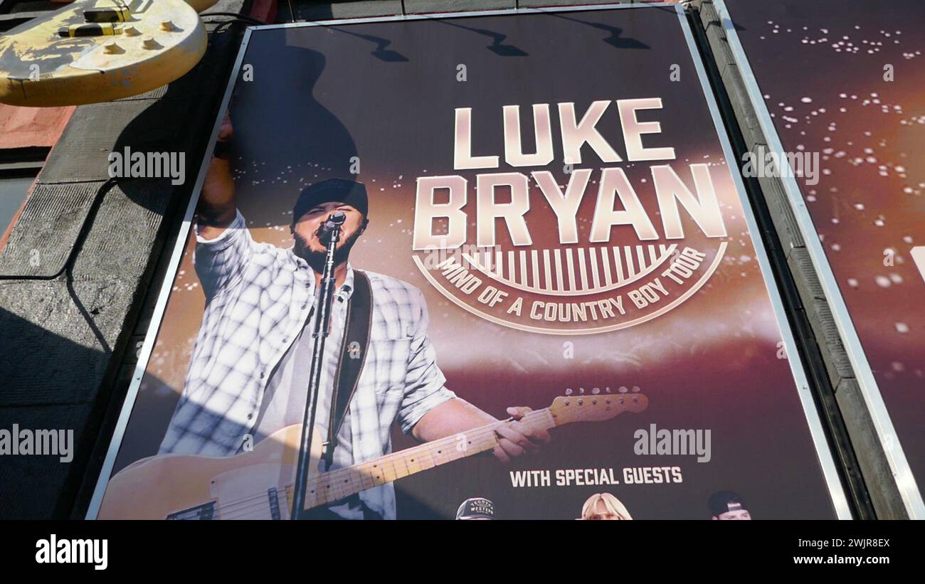 Los Angeles, California, USA 14th February 2024 Luke Bryan Concert ...