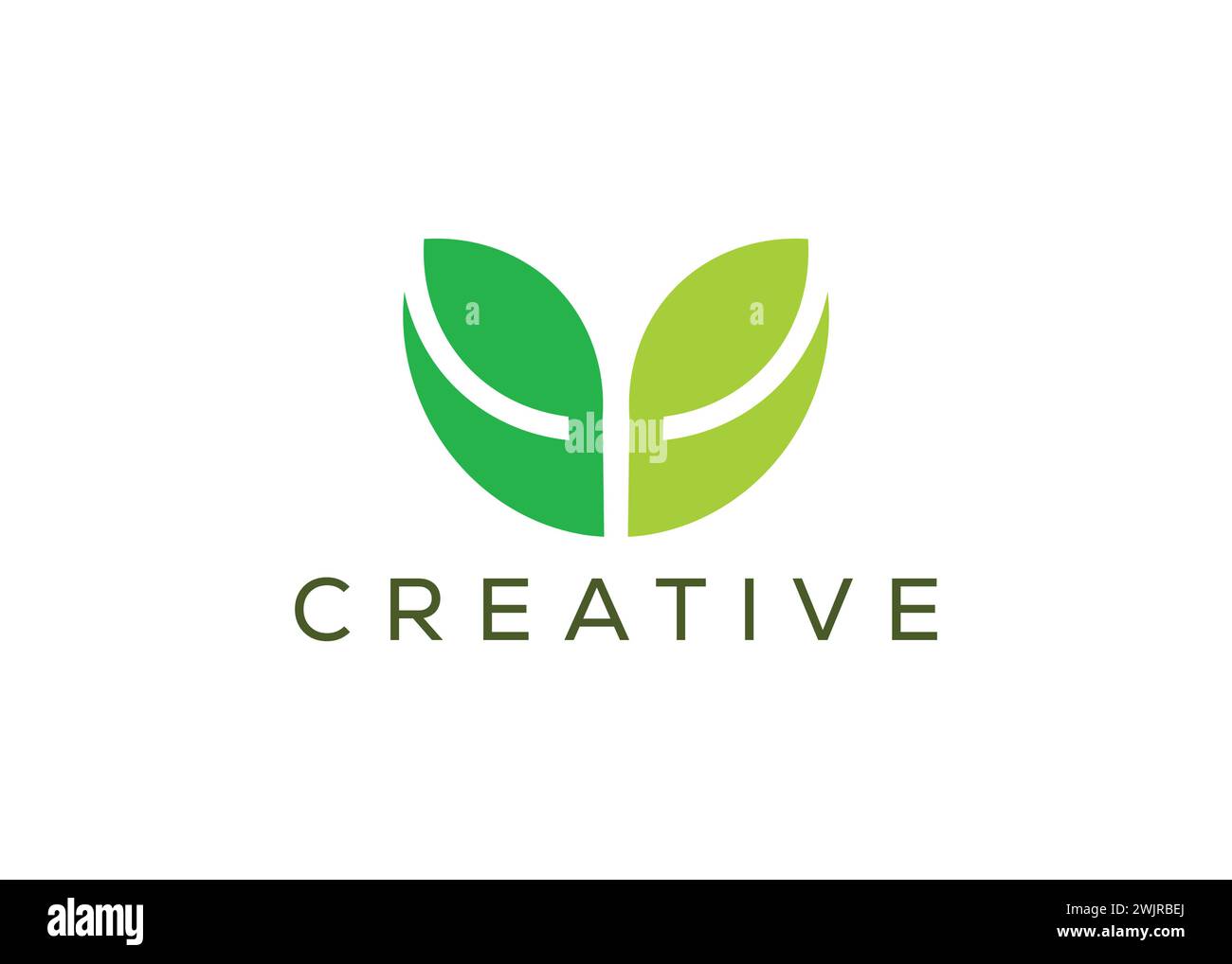 Leaf vector logo design template Stock Vector Image & Art - Alamy