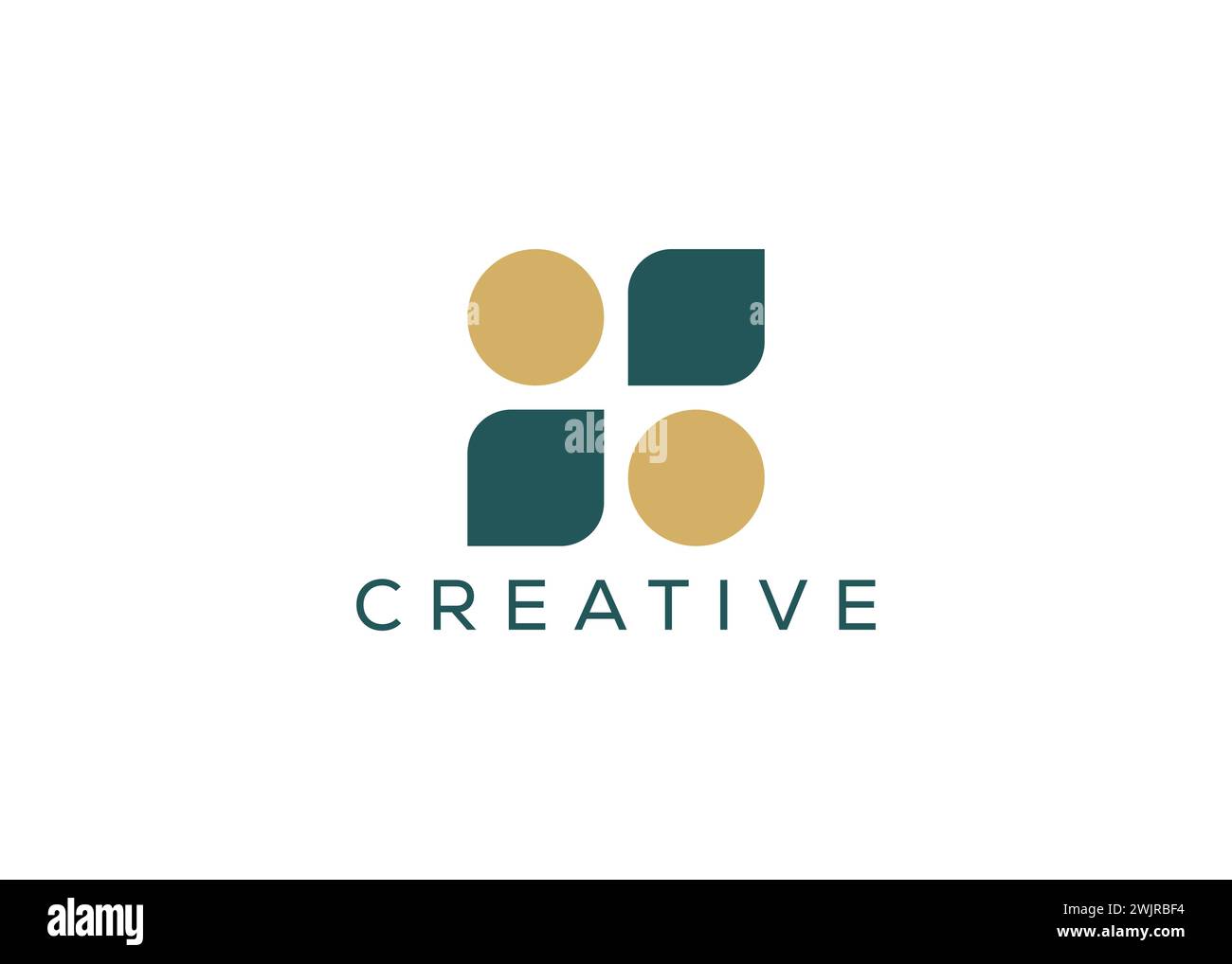 Minimalist and Modern abstract rectangle logo design vector template ...