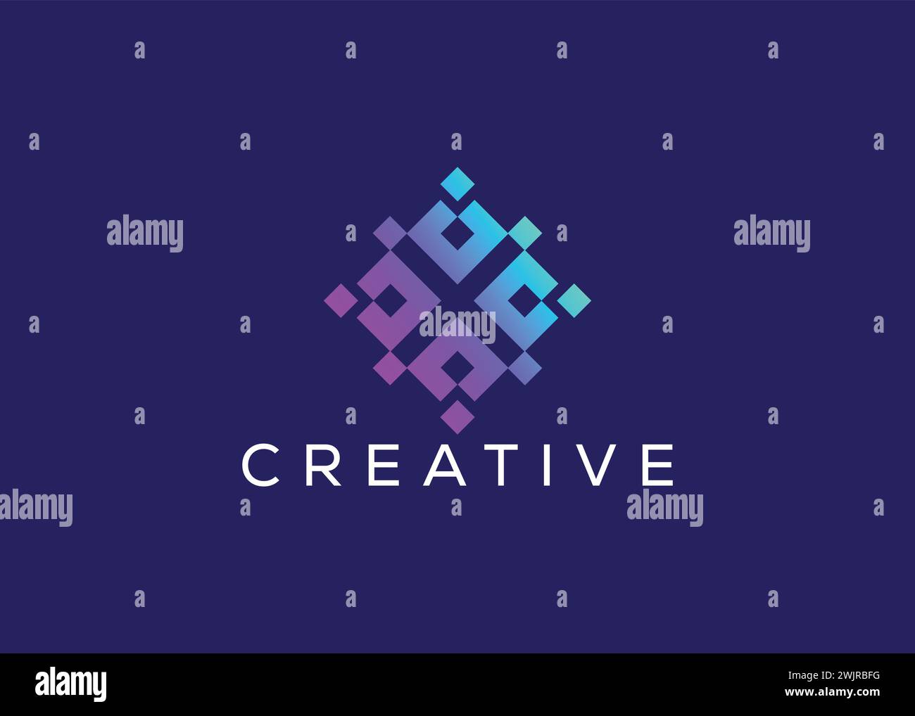 Minimalist and Modern letter x pixel technology design vector template ...