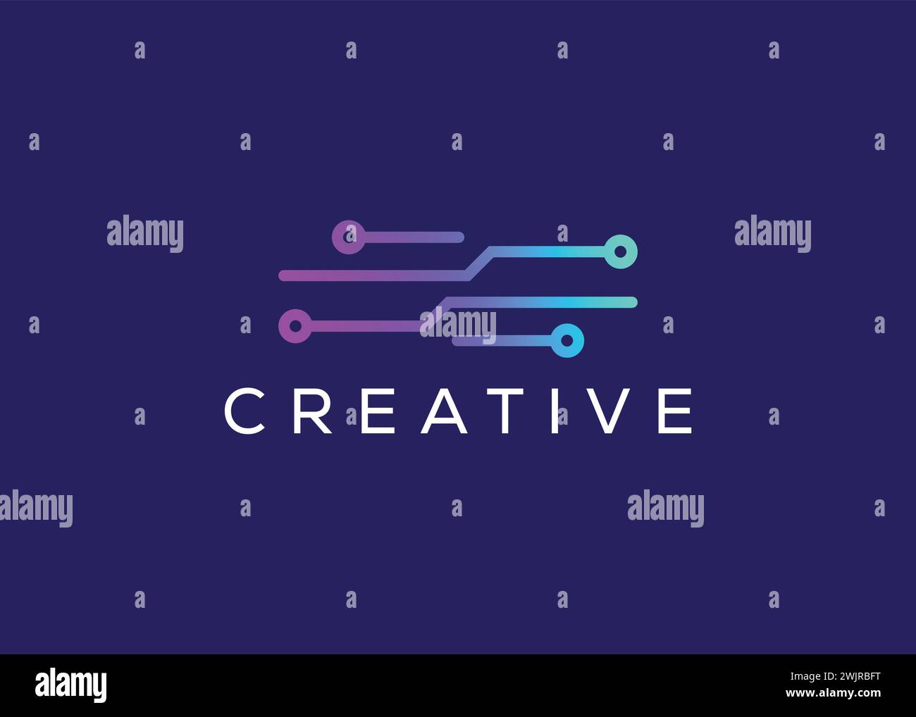 Minimalist and Modern technology logo design vector template. Creative ...