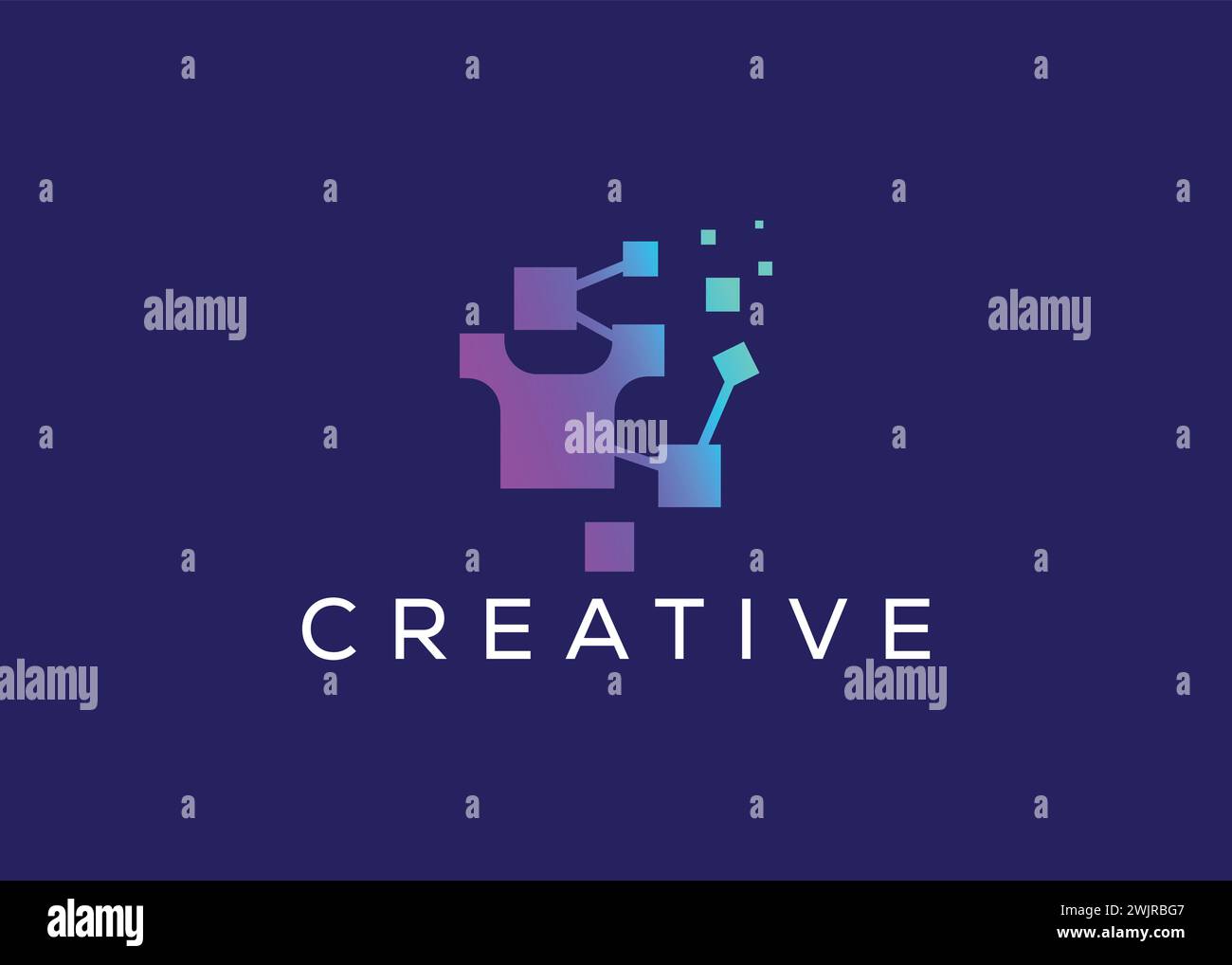 Minimalist and Modern technology logo design vector template. Creative ...