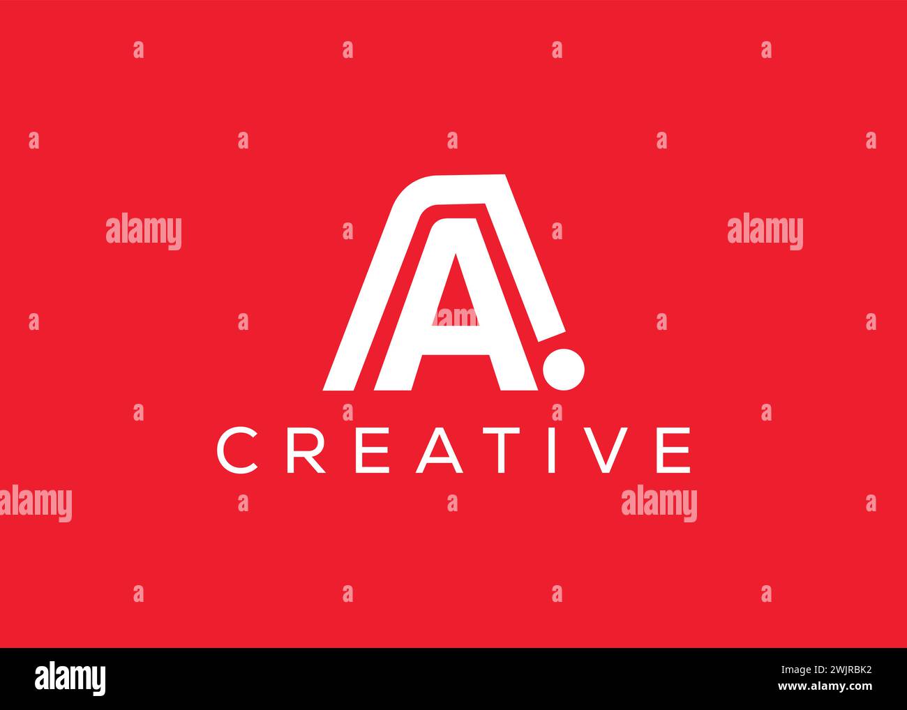 Minimalist letter A vector logo design template Stock Vector Image ...