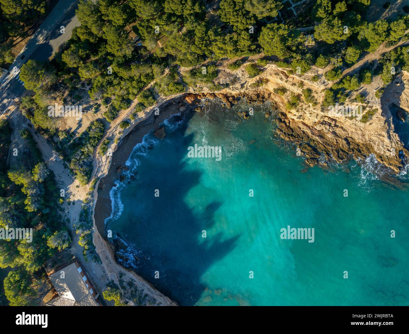 Aerial drone cenital view small hi-res stock photography and images - Alamy