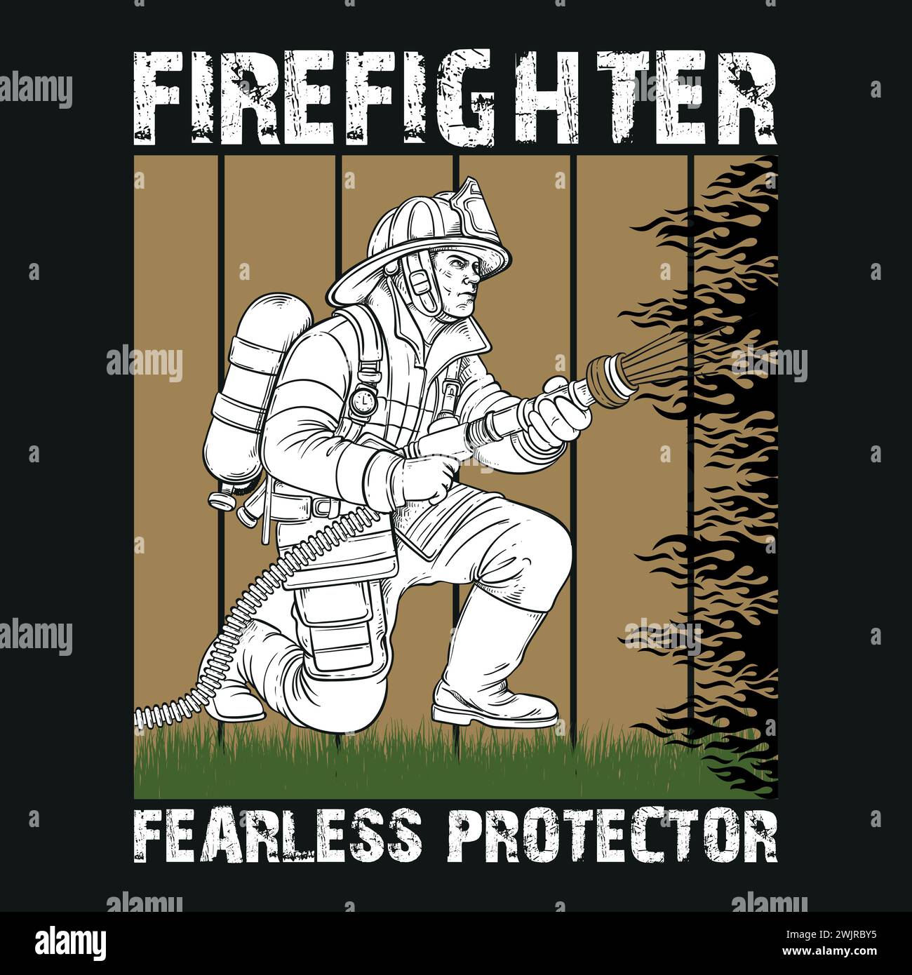 Firefighter tee hi-res stock photography and images - Alamy