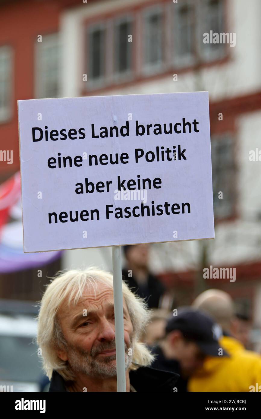 Demonstration unter dem Motto Nie wieder ist jetzt für Demokratie, gegen Faschismus- Kundgebung ...