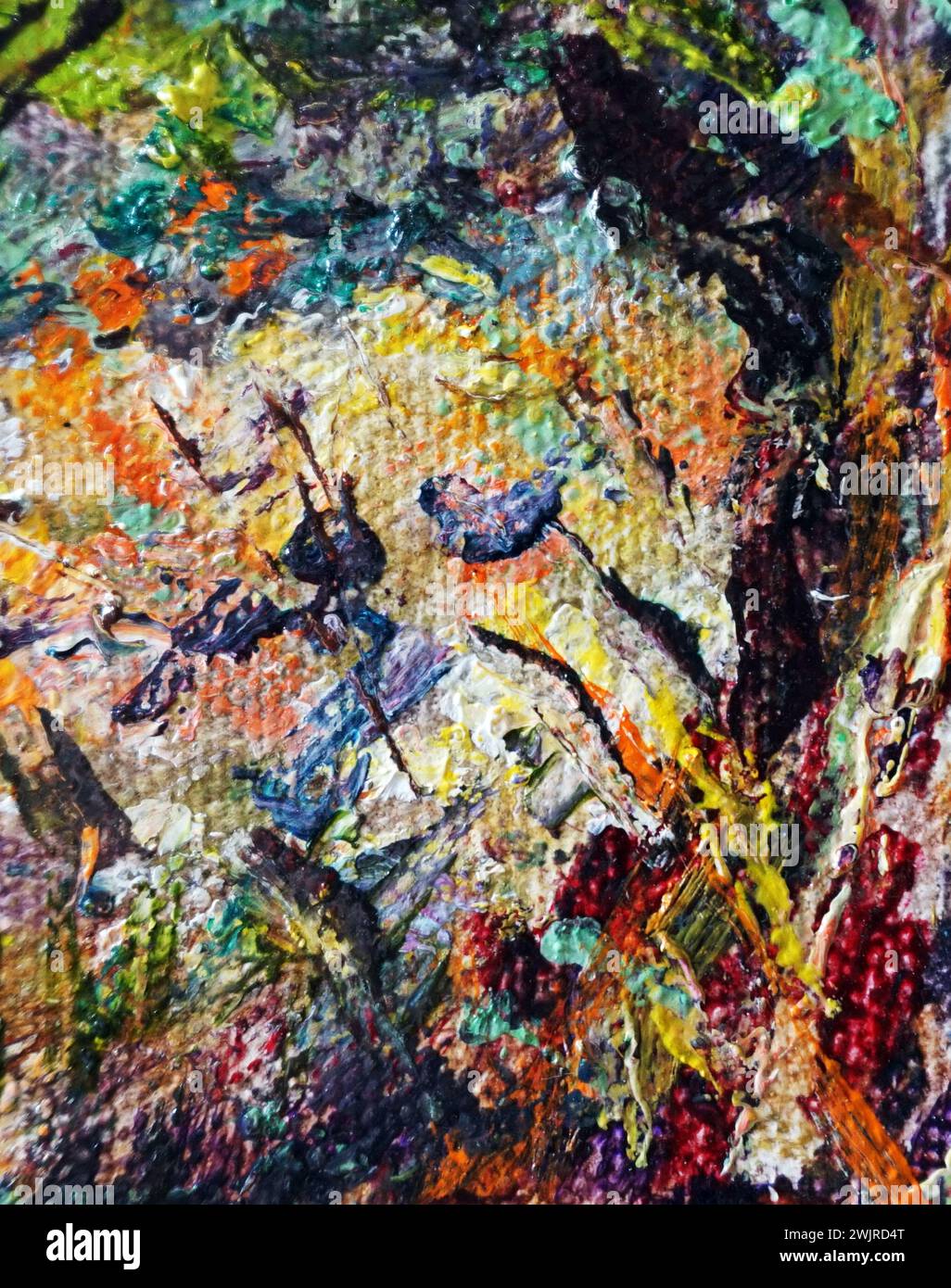 brush stroke Original oil painting Abstract expressionism background ...