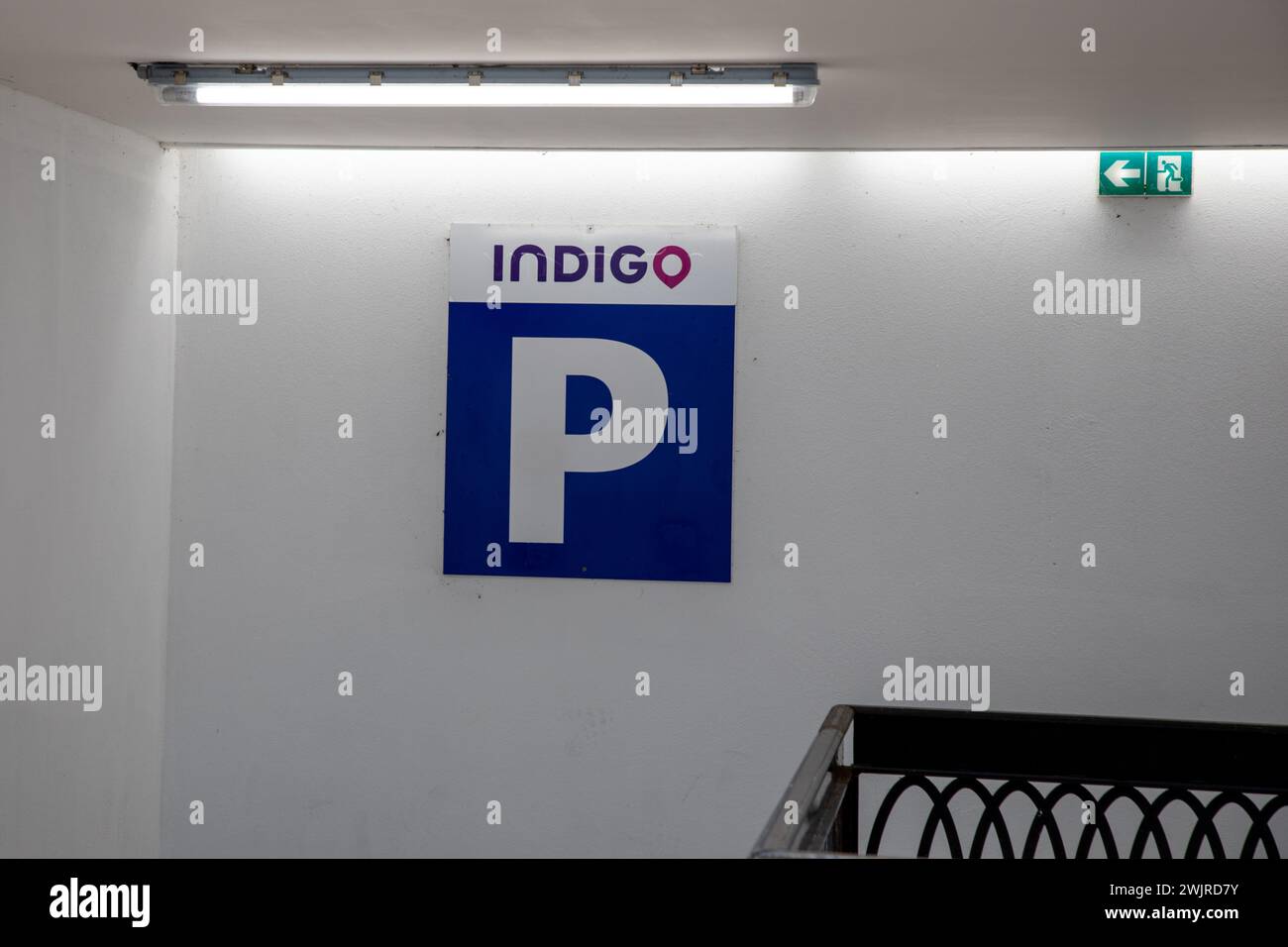 Bordeaux , France - 02 12 2024 : Indigo logo sign and text brand ...