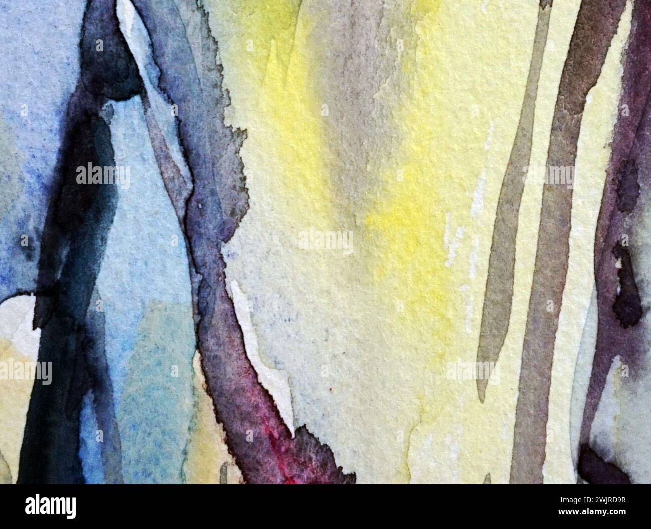 brush stroke Original watercolor painting Abstract expressionism ...