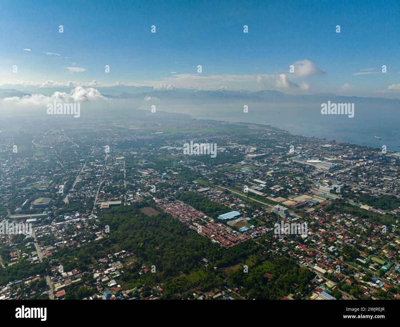 Beautiful sky and clouds over the city of General Santos in Mindanao ...