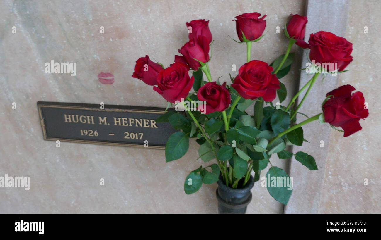 Los Angeles, California, USA 6th February 2024 Hugh Hefner Grave at ...