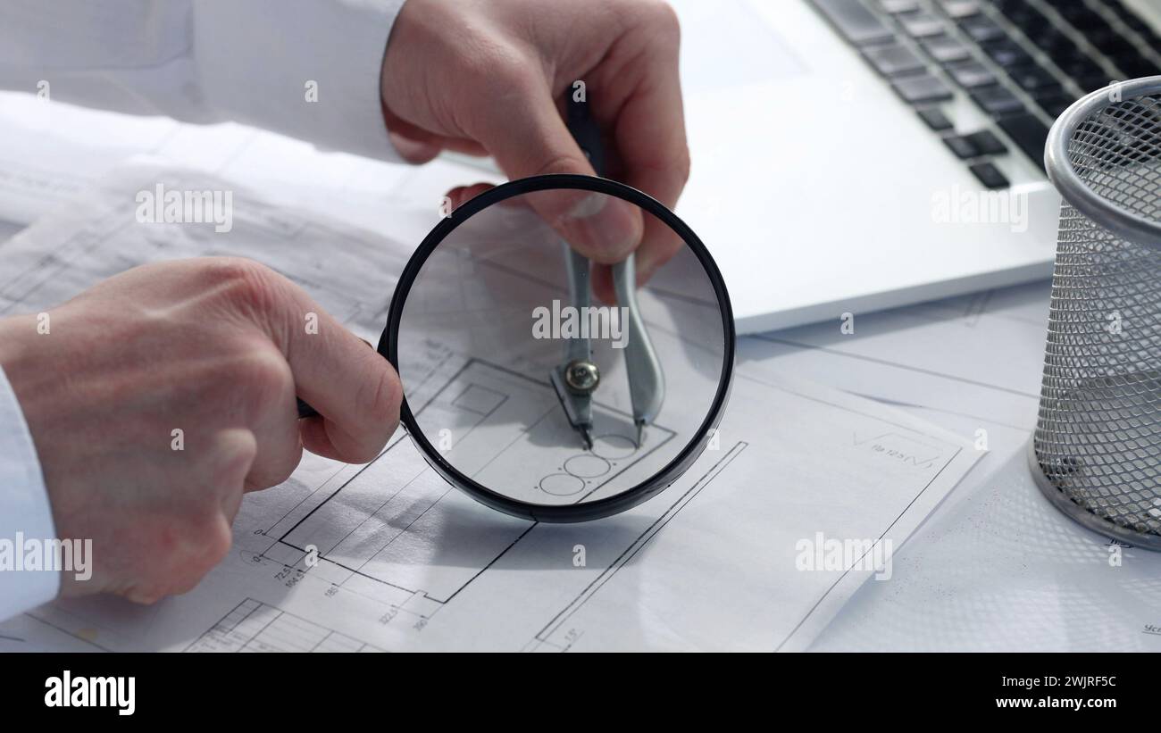 Checking an important business report before a transaction Stock Photo ...