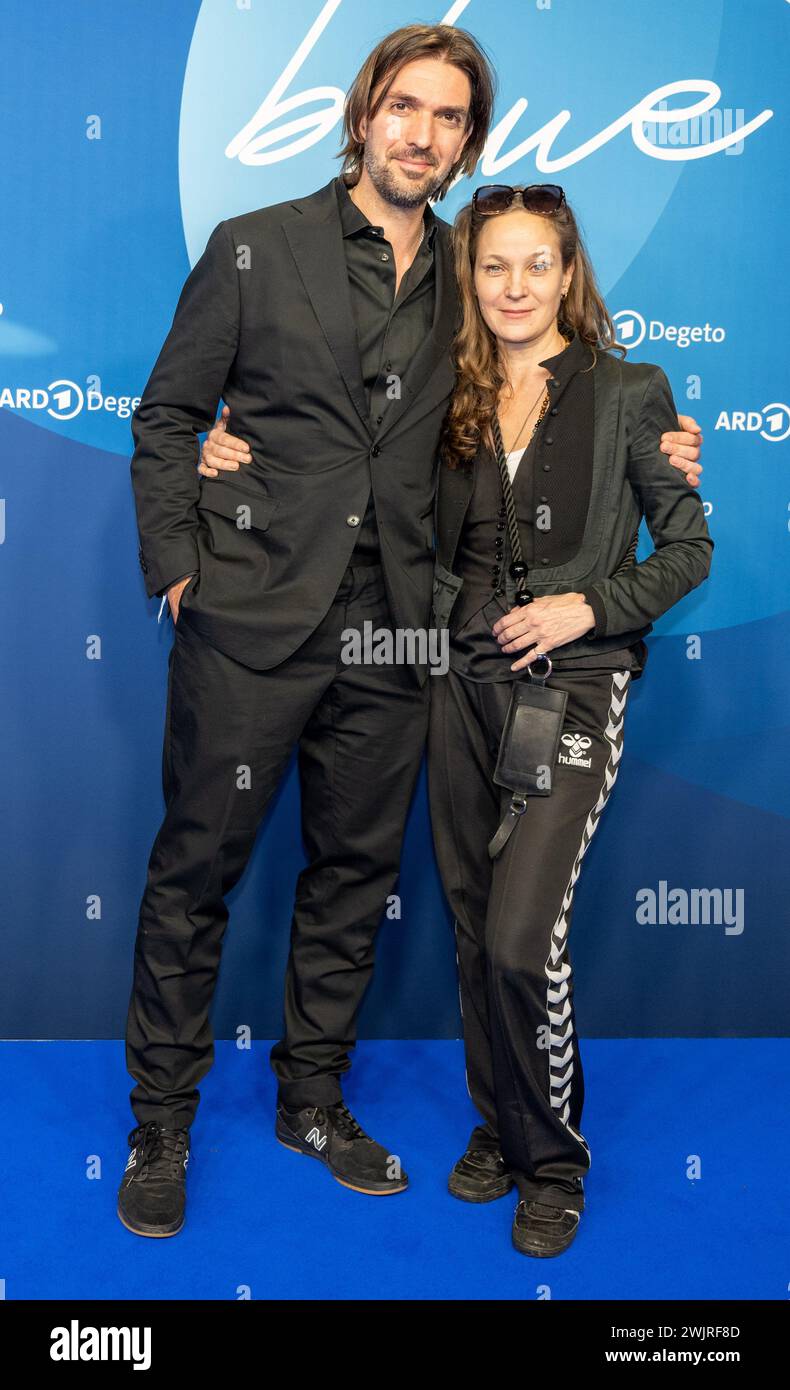 Berlin, Germany. 16th Feb, 2024. Jeanette Hain and Max Wiedemann come ...