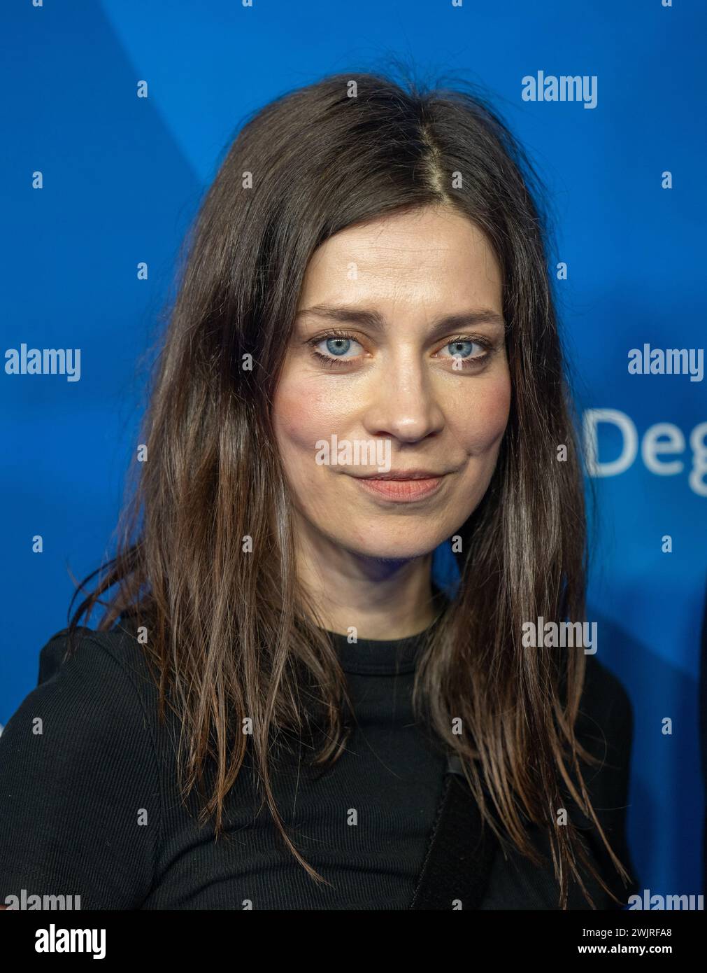 Berlin, Germany. 16th Feb, 2024. Claudia Eisinger comes to the ARD Blue ...