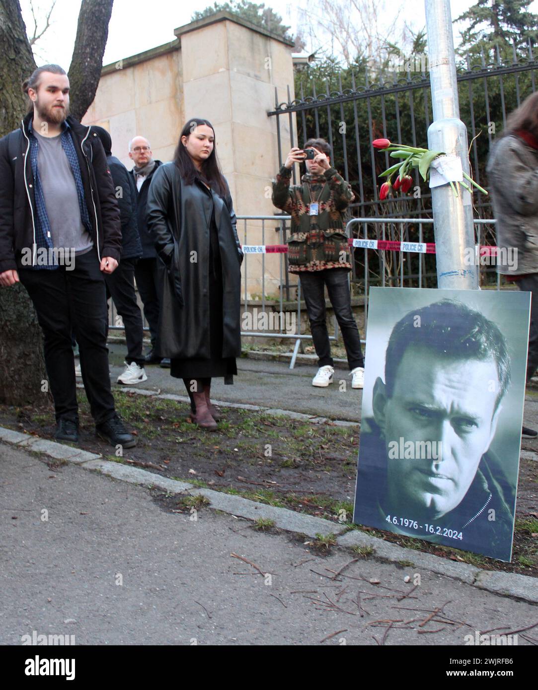 A demonstration in memory of Russian opposition politician Alexei ...