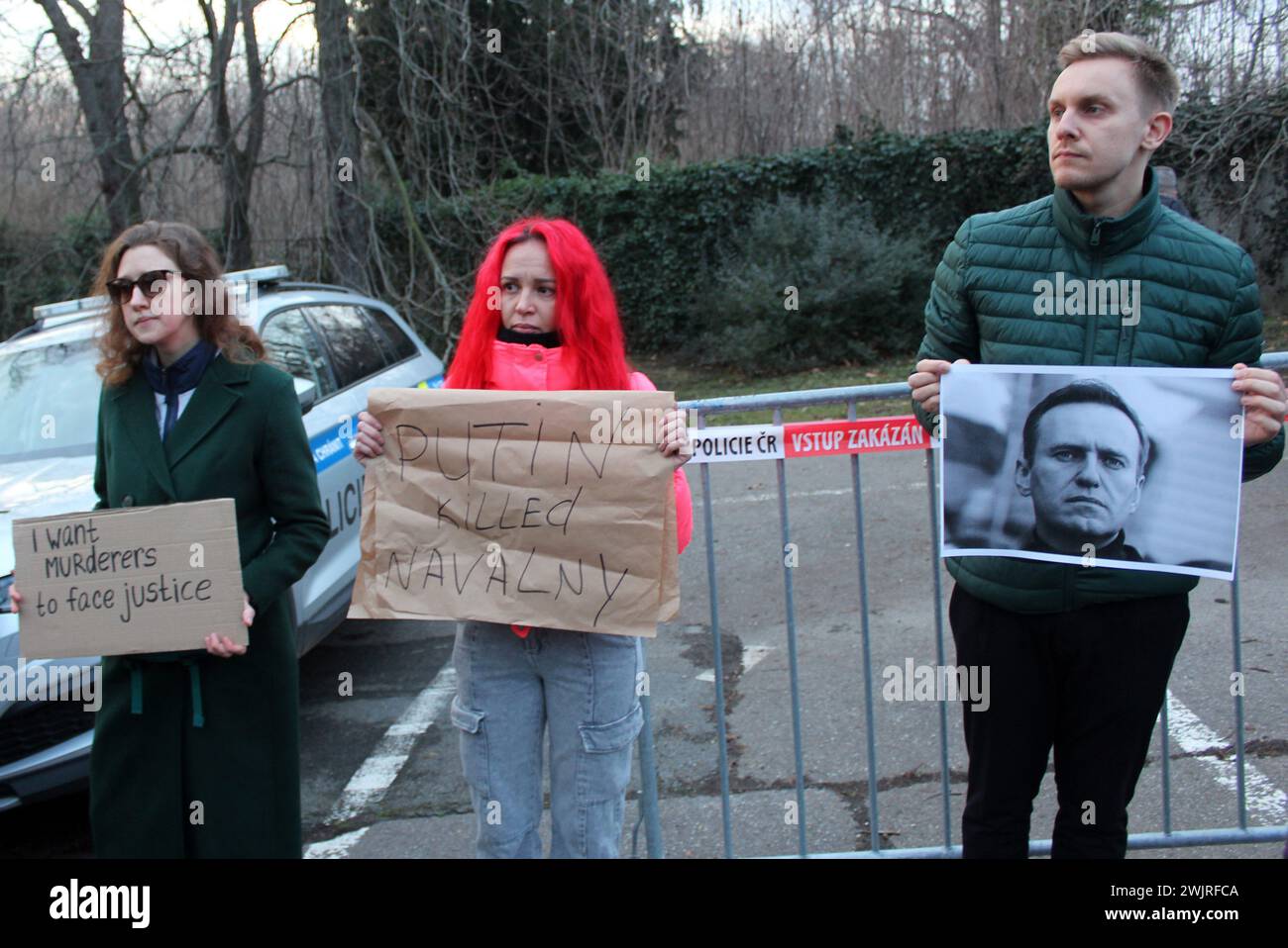 A demonstration in memory of Russian opposition politician Alexei ...