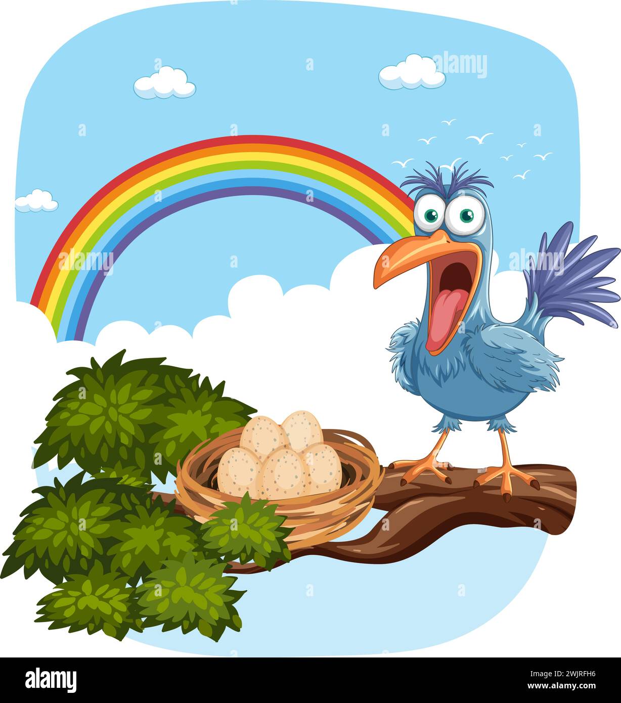 Avian nurturing Stock Vector Images - Alamy