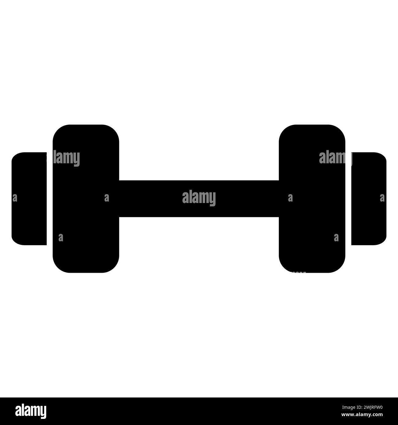 Dumbbell icon Stock Vector Images - Alamy