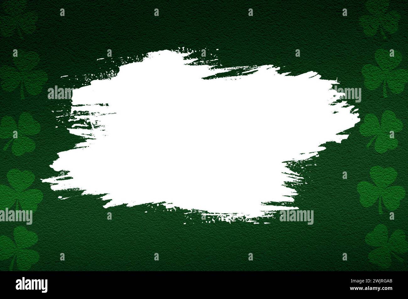 St Patrick day background with copy space. Green background with ...