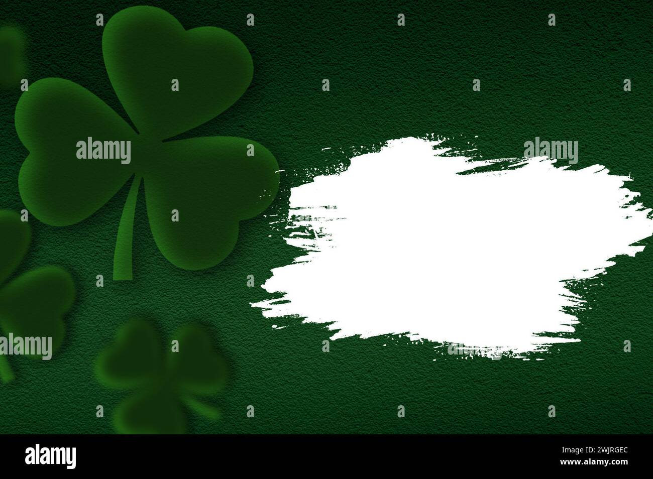 St Patrick day background with copy space. Green background with ...