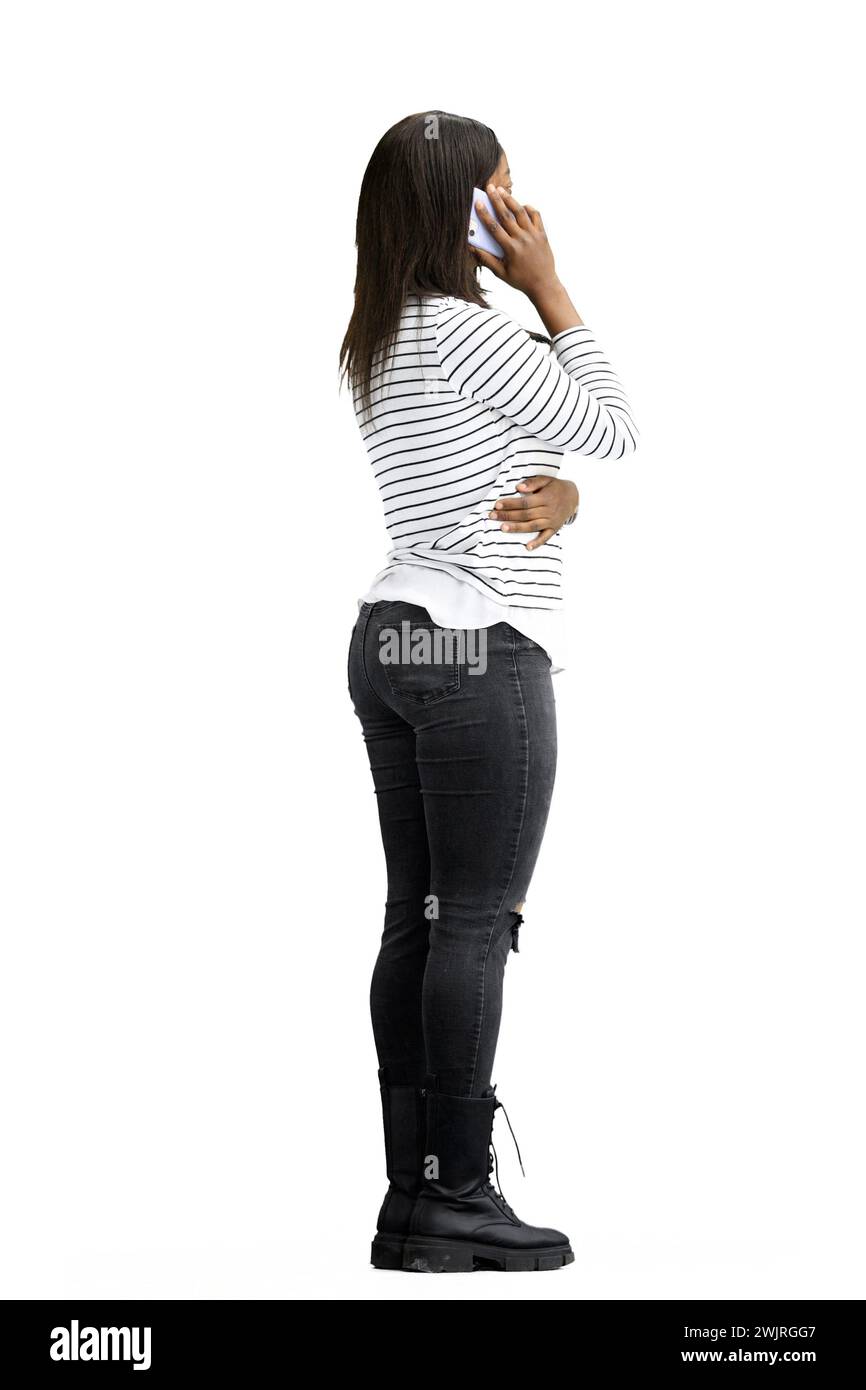 Overweight black woman profile hi-res stock photography and images - Alamy