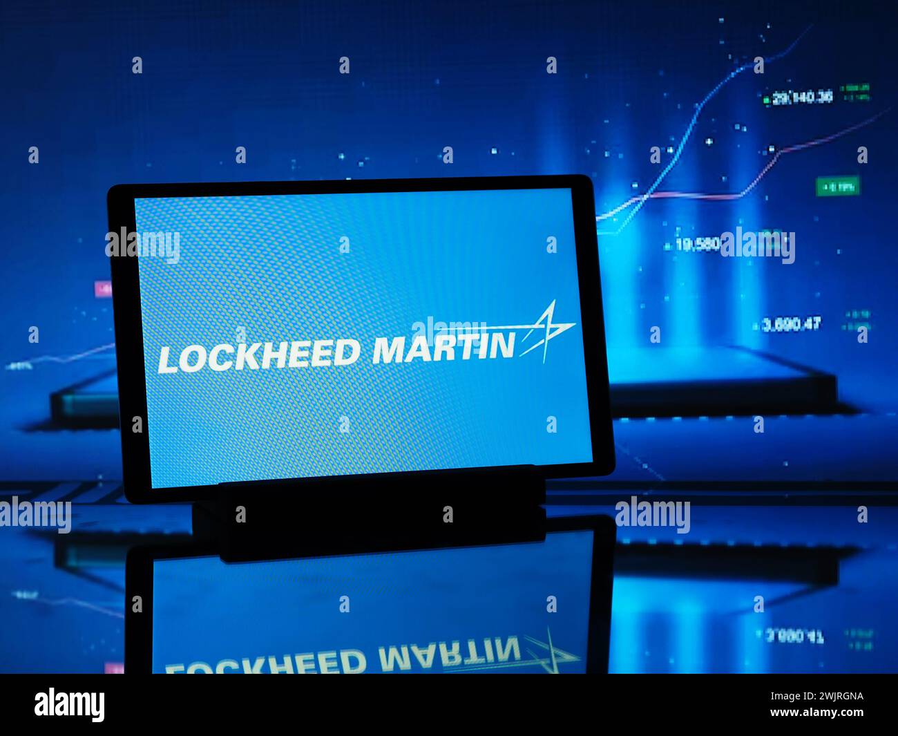 Germany. 17th Feb, 2024. In this photo illustration, a Lockheed Martin ...