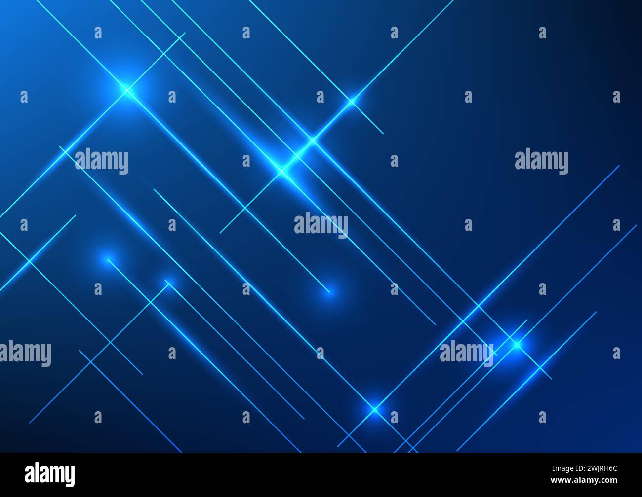 Abstract technology background Overlapped lines with lights Concept of ...