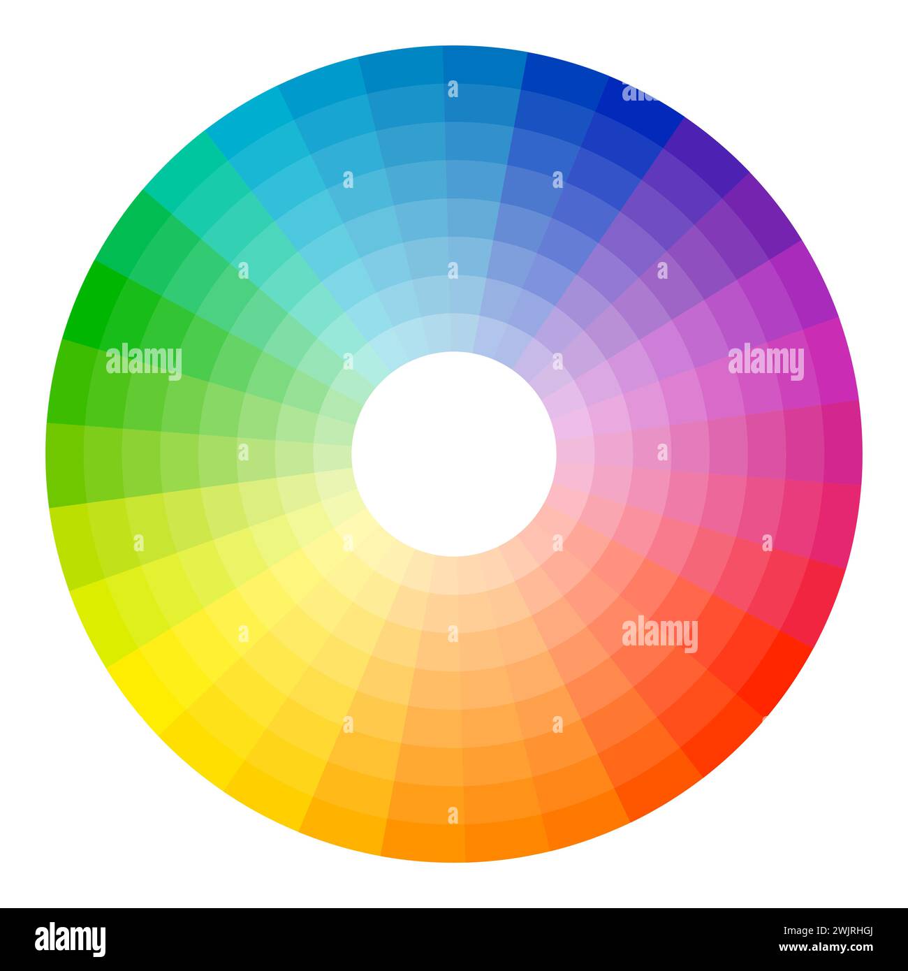 Color wheel isolated on white. Color palette guide. Rainbow wheel ... Color wheel isolated on white. Color palette guide. Rainbow wheel ...