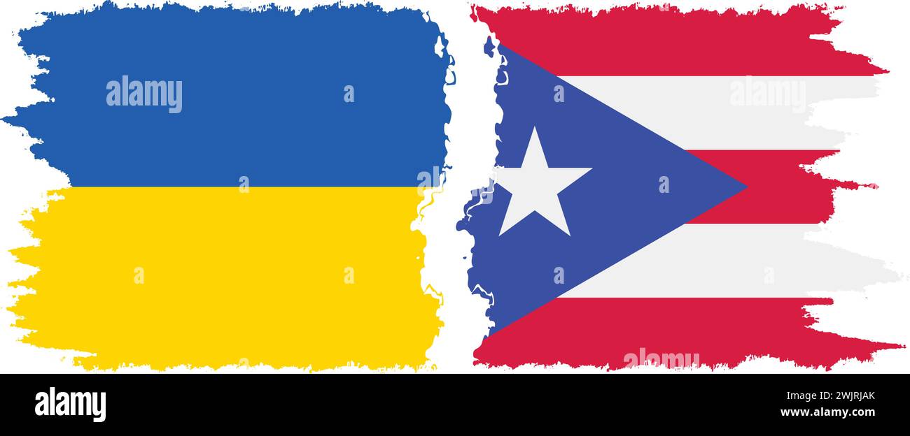 Puerto rico ukraine flag hi-res stock photography and images - Alamy