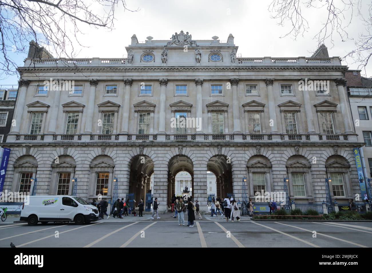 The Strand entrance to Somerset House, Strand, London, UK Stock Photo - Alamy