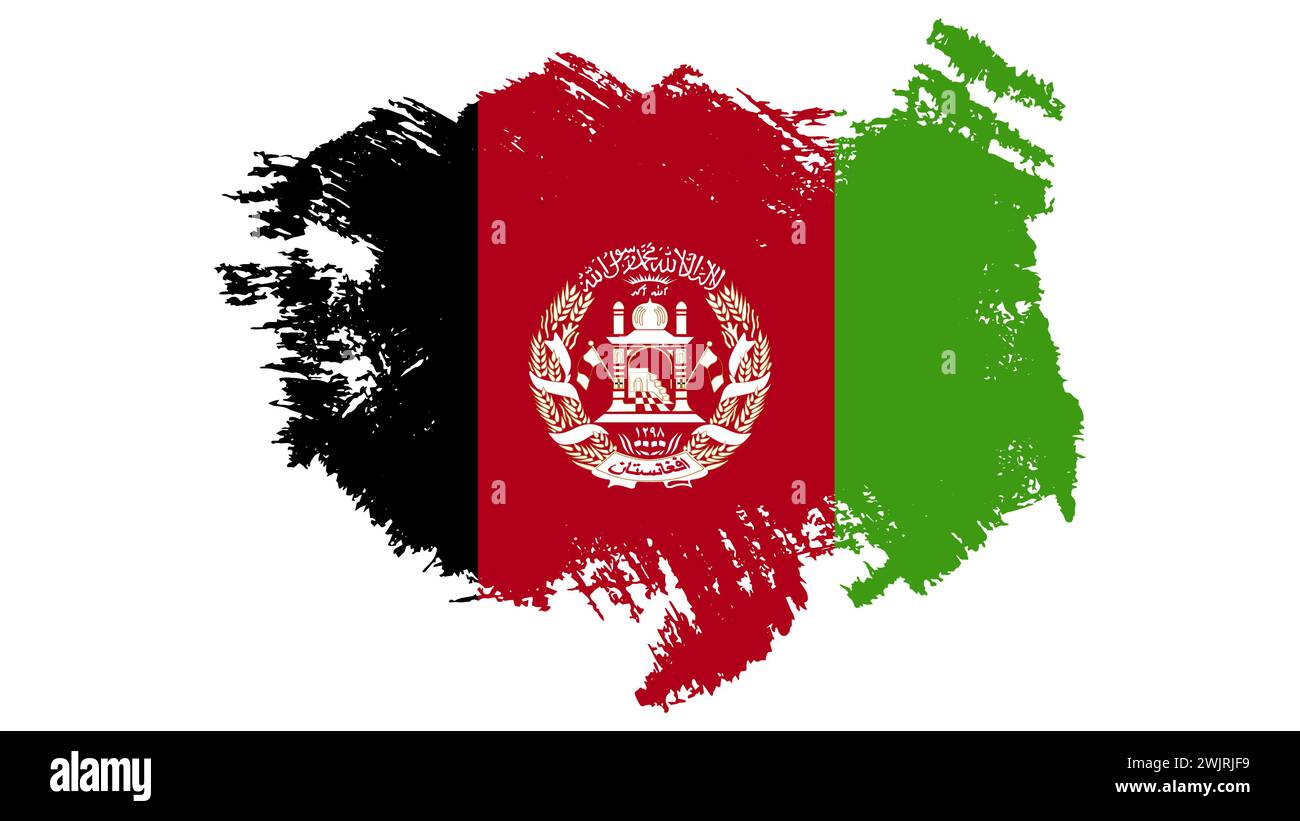 art illustration design concept symbol flag sign nation of afghanistan ...