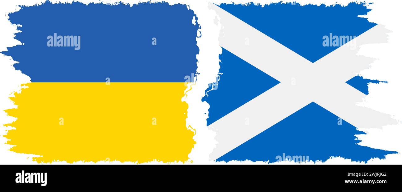 Ukrainian and scottish flag hi-res stock photography and images - Alamy