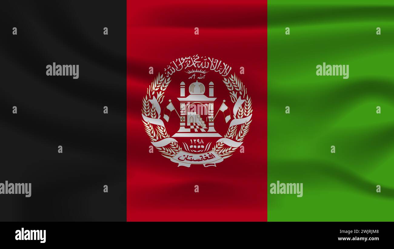 nation flag symbol of afghanistan Stock Photo - Alamy