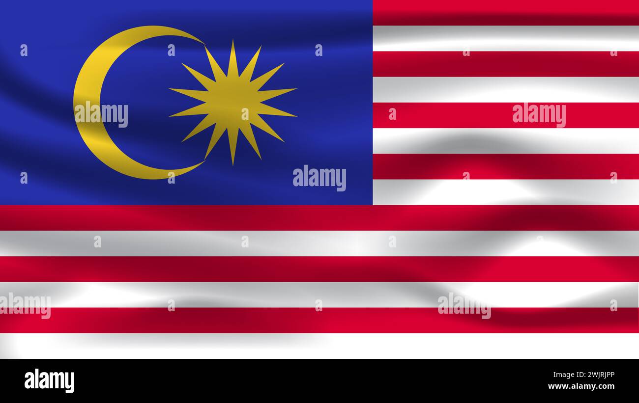 nation flag symbol country of Malaysia Stock Photo - Alamy