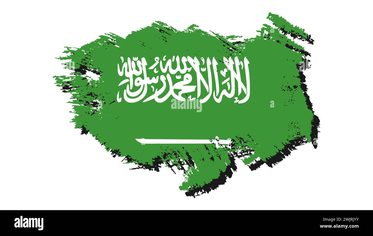 art illustration design concept symbol flag sign nation of saudi arabia ...