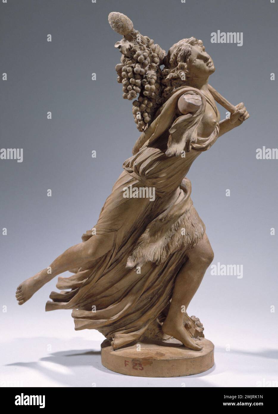 Clodion (Claude Michel Dit, 1738-1814). "Current bacchante" (profile ...