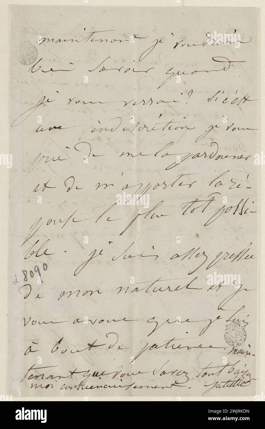 Juliette Drouet to Victor Hugo; May 19 Friday morning 8 a.m. [1848 ...