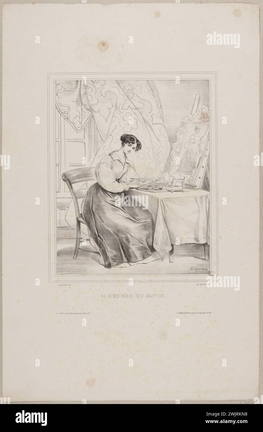 Achille Devéria (1800-1857), French engraver and Antoine Adolphe ...