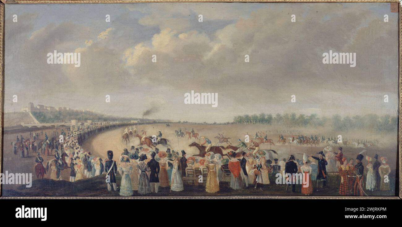 Champ-de-Mars "races. Oil on canvas, around 1830. Paris, Carnavalet ...