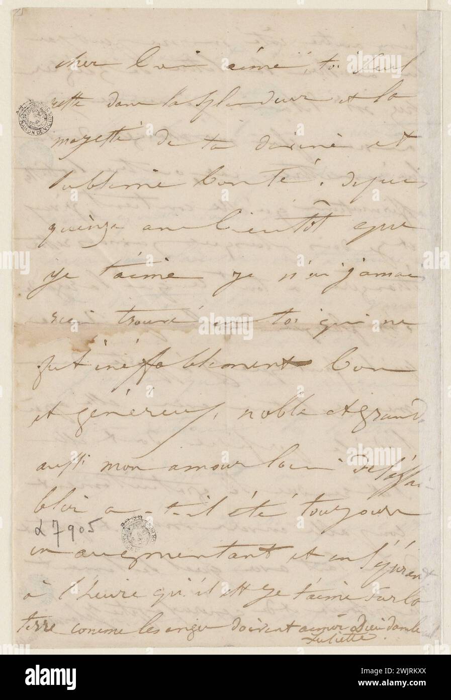 Juliette Drouet to Victor Hugo; May 18 Tuesday morning 8 a.m. [1847 ...