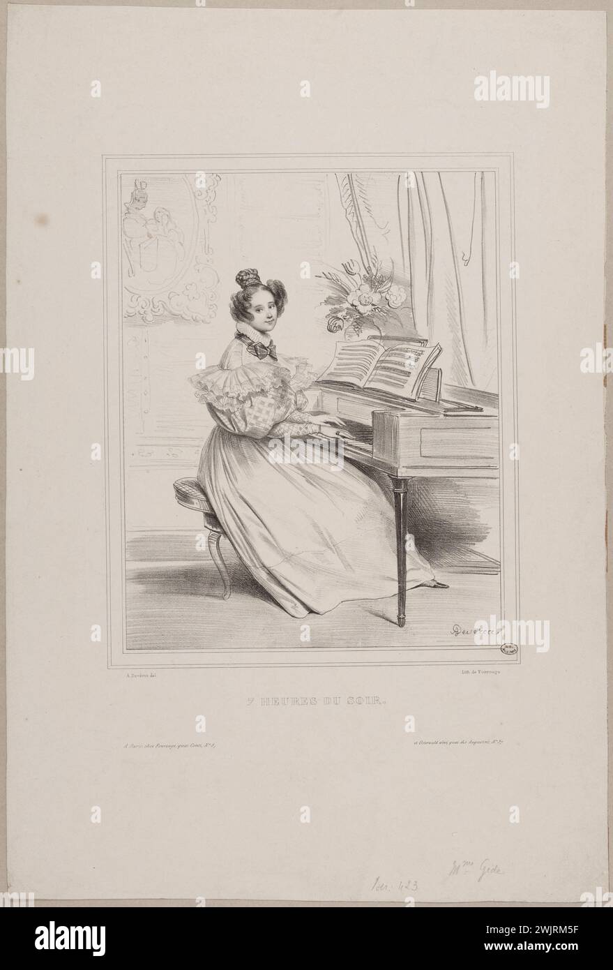Achille Devéria 1800 1857 French Engraver And Antoine Adolphe