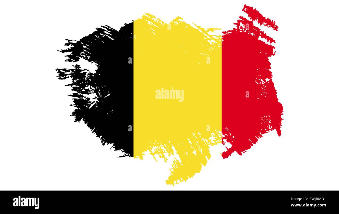 art illustration design concept symbol flag sign nation of belgium ...