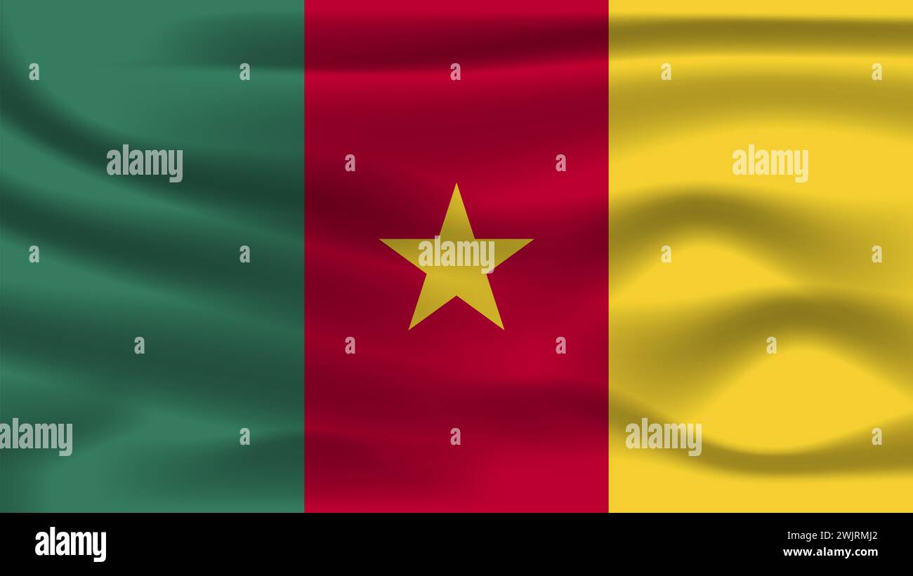 Cameroon brush flag hi-res stock photography and images - Alamy