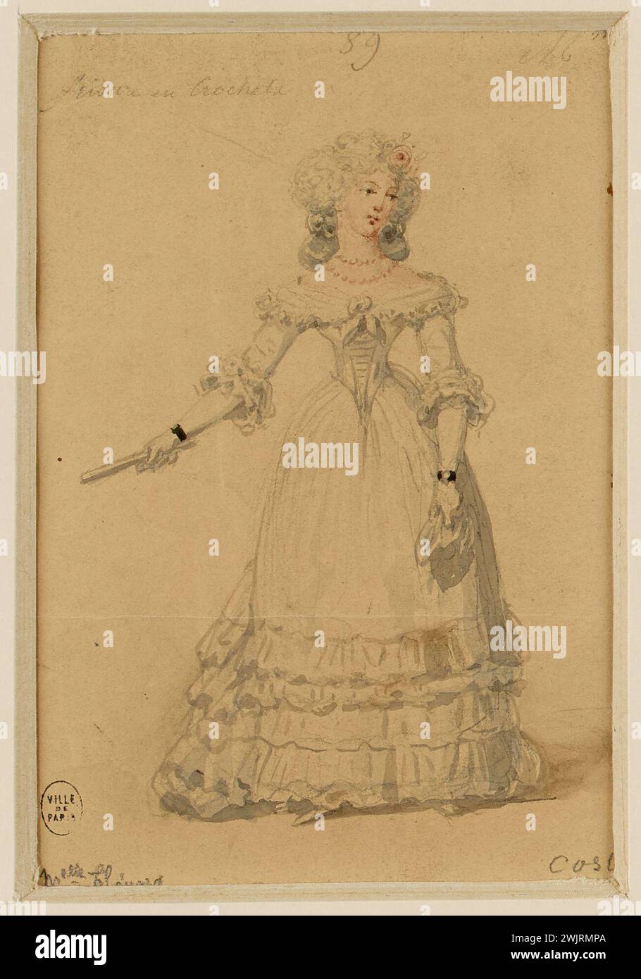 Lecomte, Hippolyte (N.1781-12-28-D.1857-07-25), Mrs. Thénard costumes ...