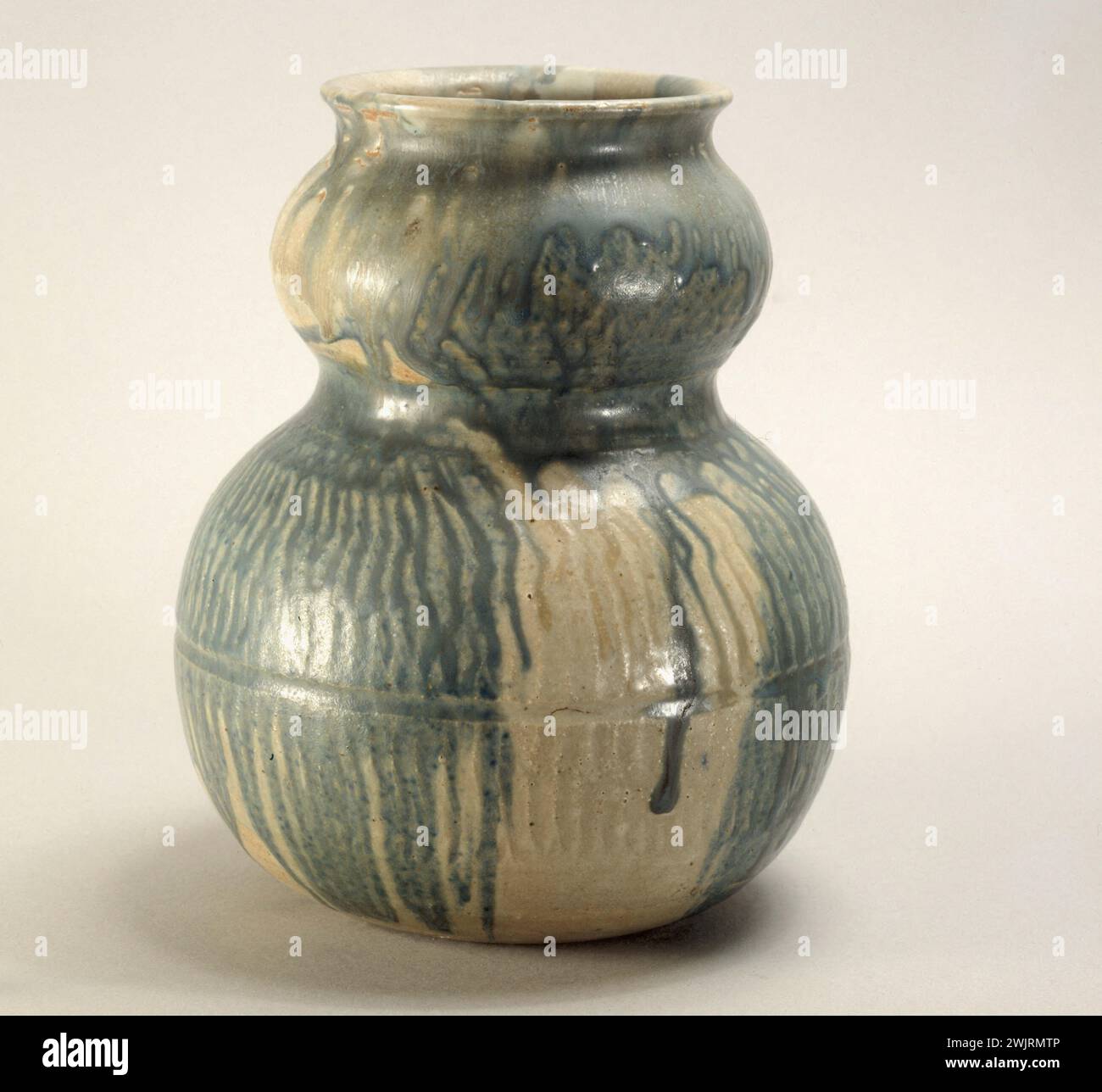 Jean Carriès (1855-1894). "Gourd at a large orifice". Enameled ...