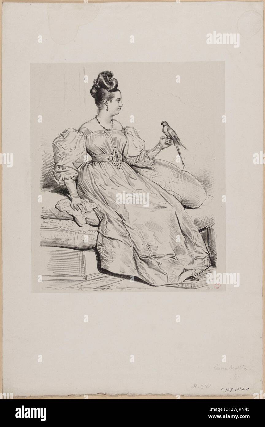 Achille Devéria (1800-1857), French engraver and Charles-Etienne-Pierre ...