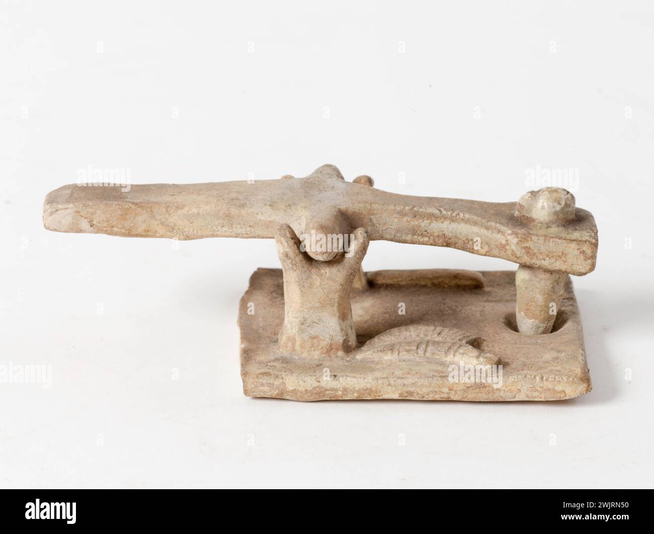 Mingqi: Pilon models for rice ". Terracotta, glaze. Han dynasty (206 BC ...