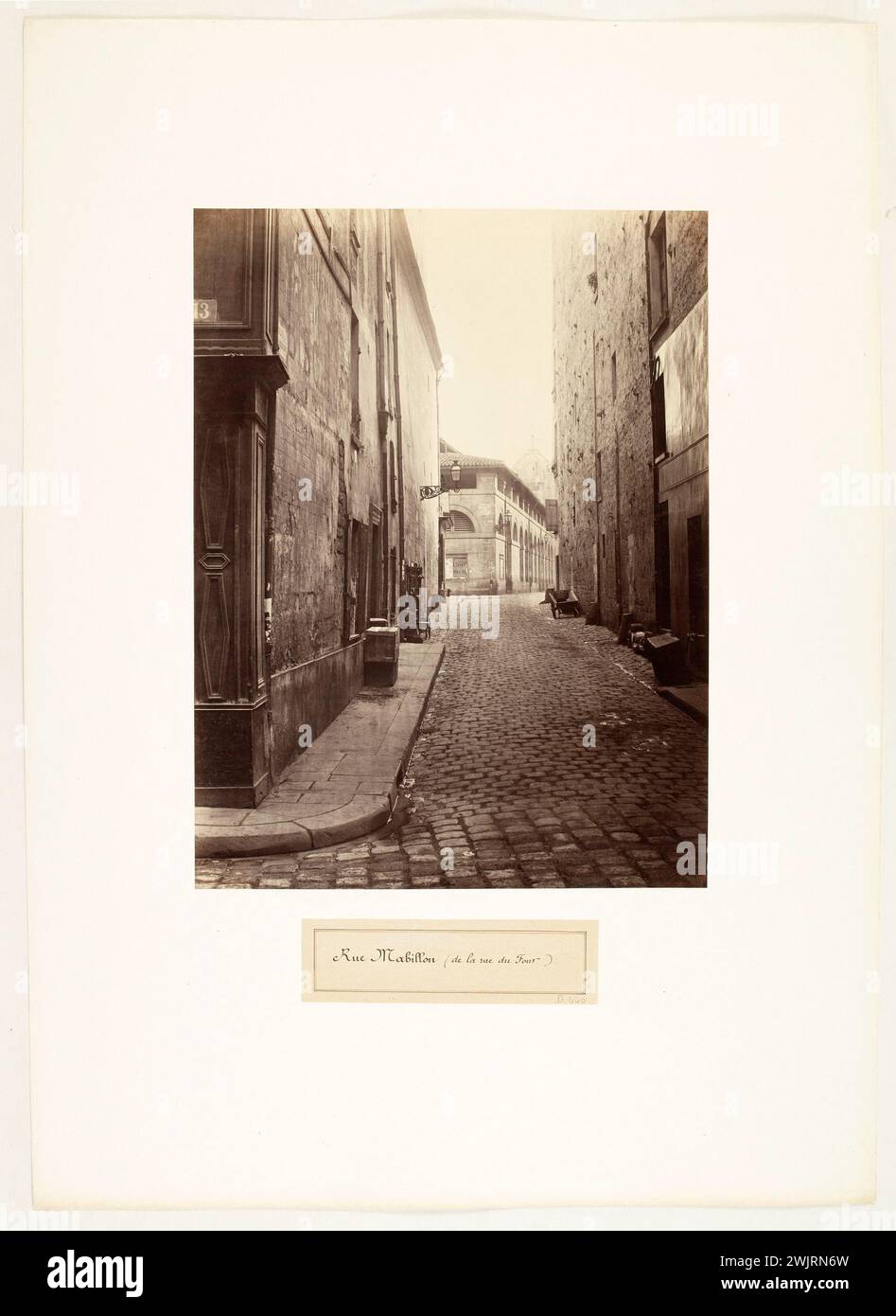 Rue Mabillon, view of rue du Four. Paris (6th arr.), Between 1865 and ...